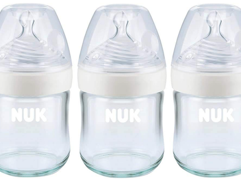 NUK Simply Natural Glass Bottles 4 Oz 3 Pack - Fishisfast Store