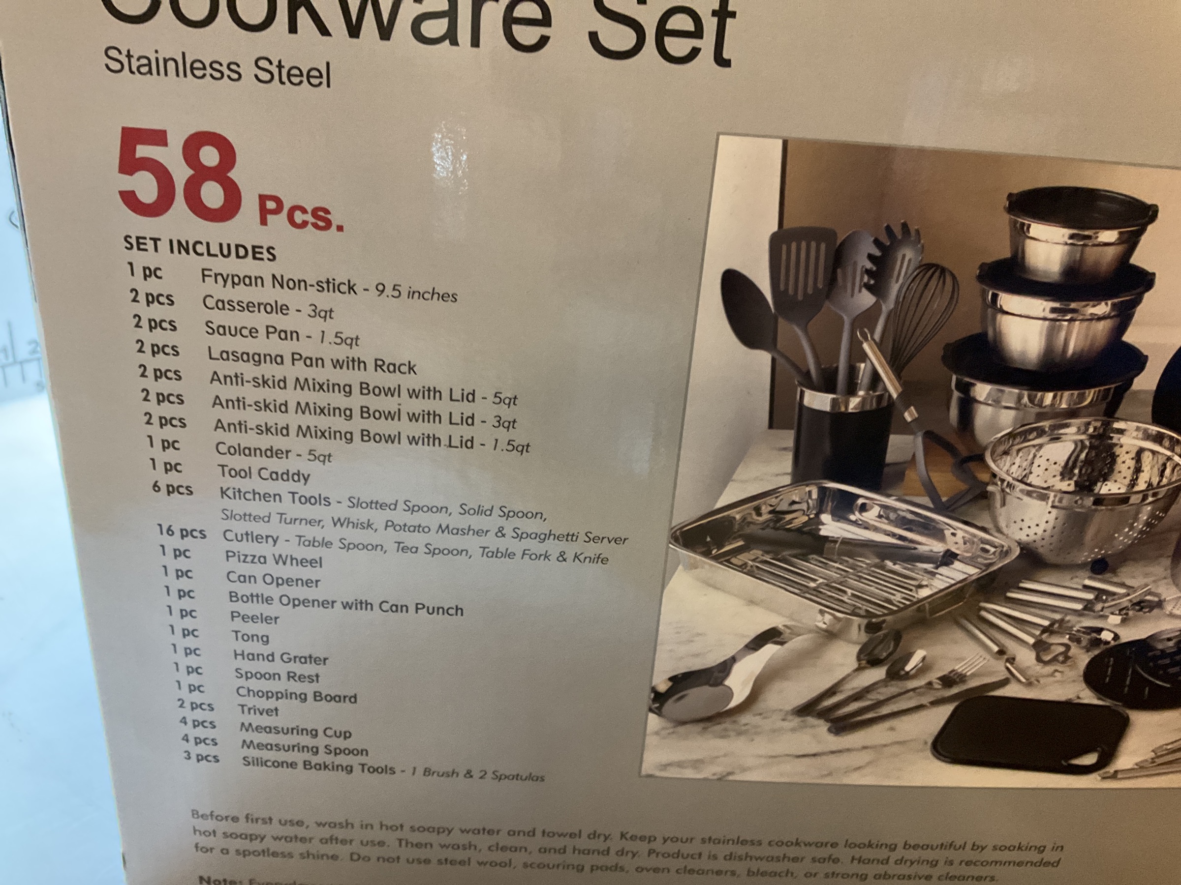 Old Dutch International - 58 pc. "Kitchen in a Box" Stainless Steel ...